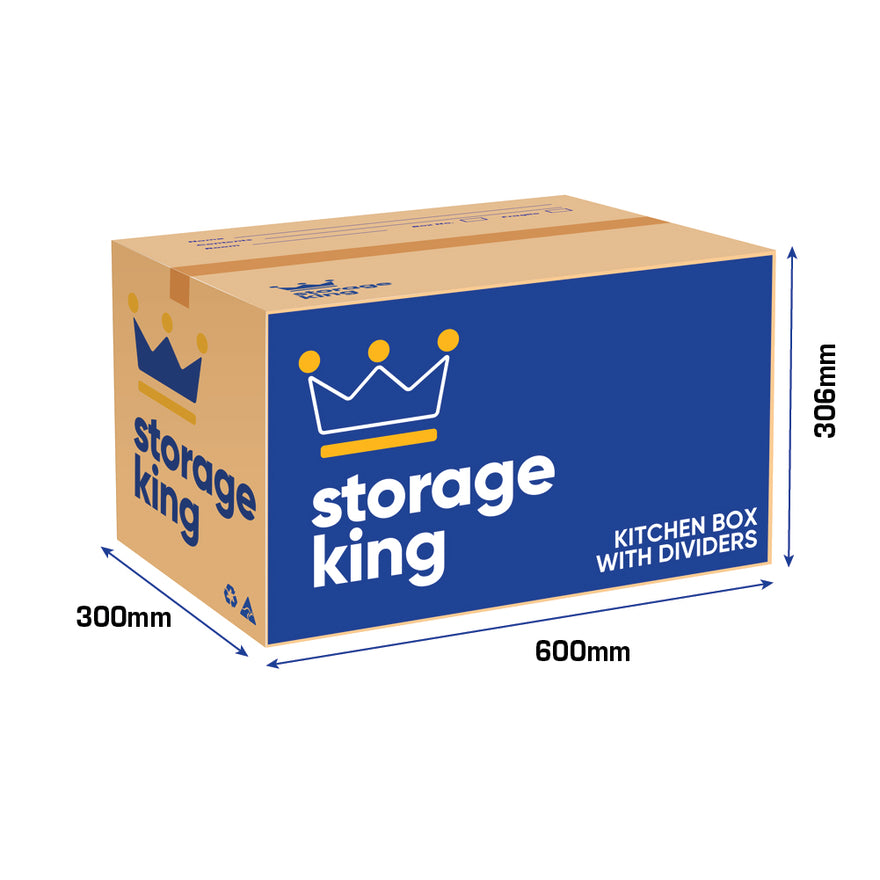 Storage King | Kitchen Box with dividers | Cardboard Boxes